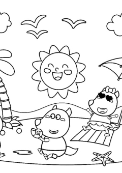 Desenhos do Wolfoo para colorir
