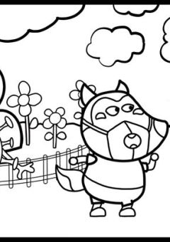 Desenhos do Wolfoo para colorir